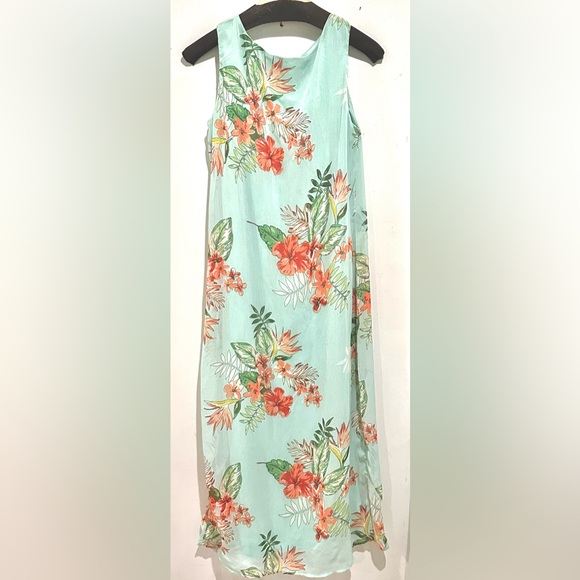 Tacera | Dresses | Tacera Mint Floral Maxi Dress | Poshmark